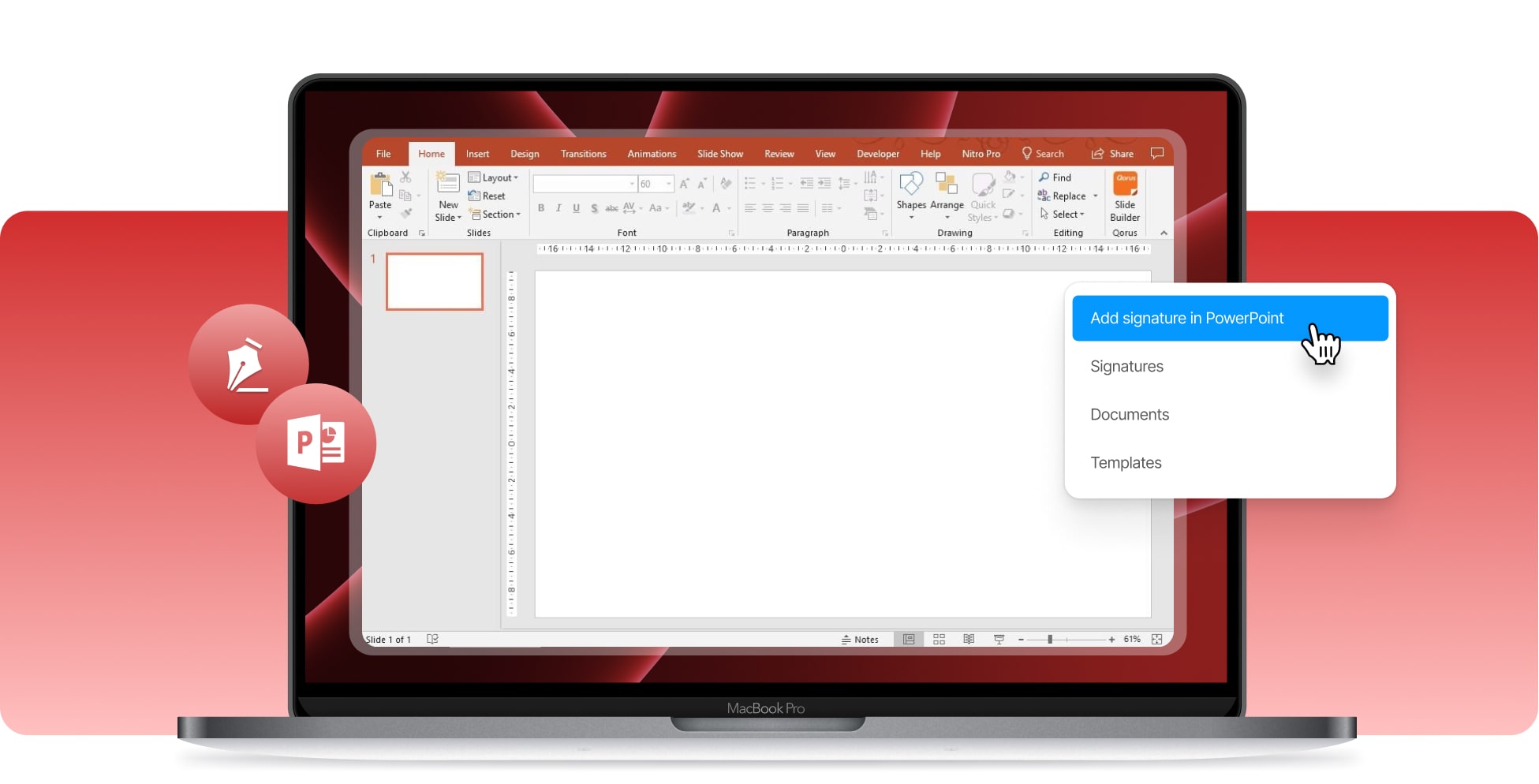 Add signature to PowerPoint documents (PPT, PPTX) - SignHouse